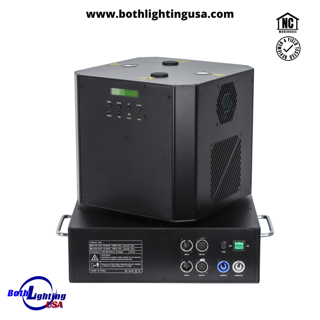 Dual Rotating Cold Spark Fountains – Both Lighting USA